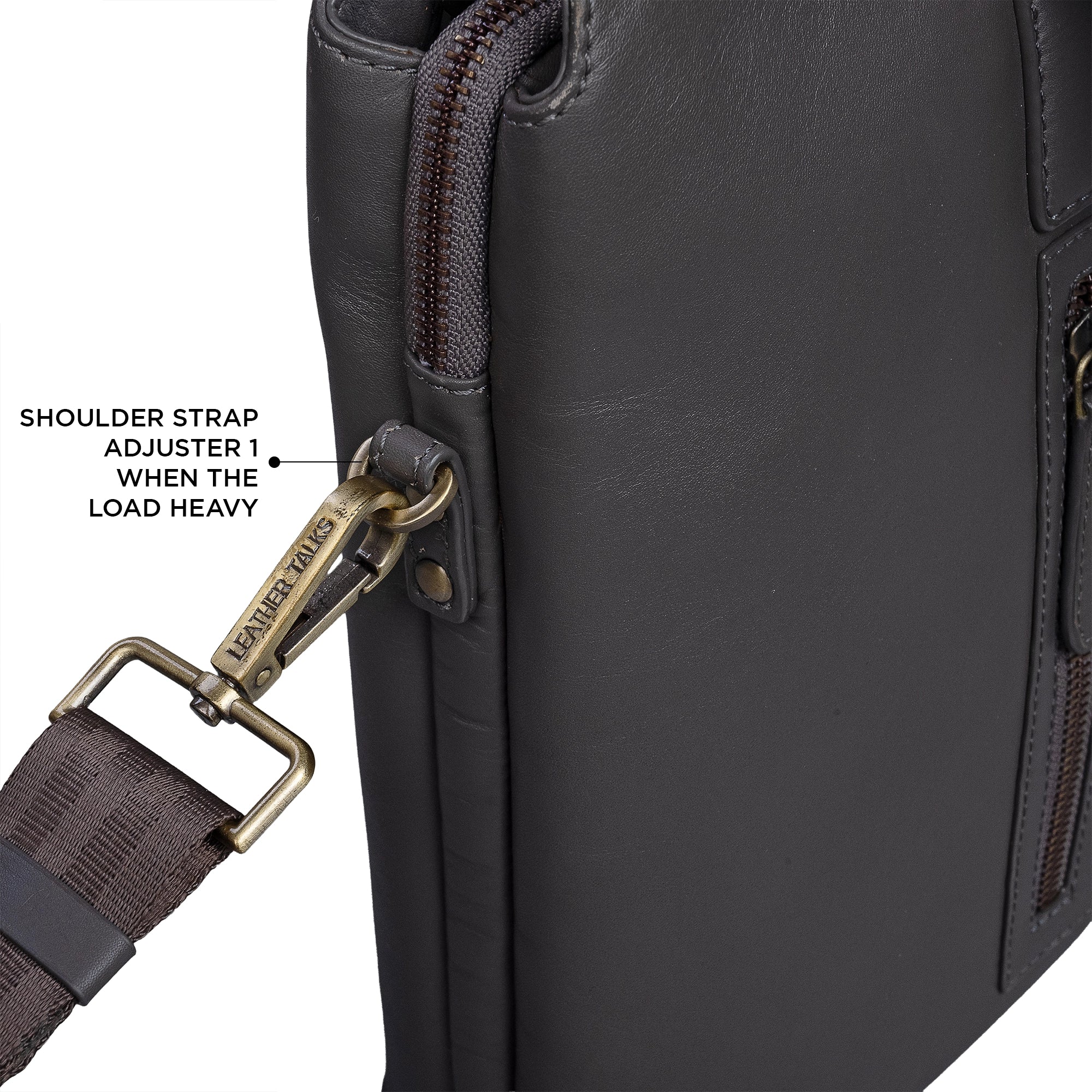 Georgia Collection | Genuine Leather Laptop / Office Bag For Men | Fit