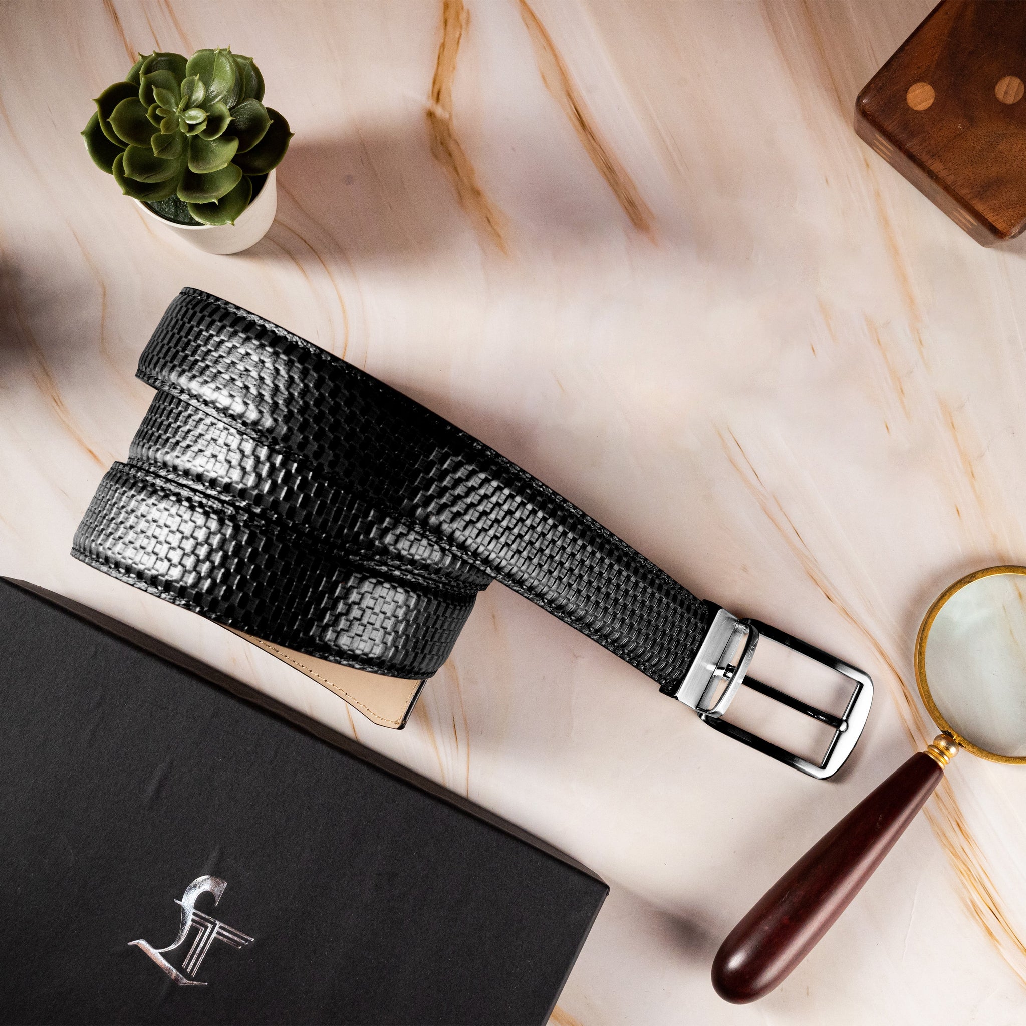 Brick Semi Formal Belt Black