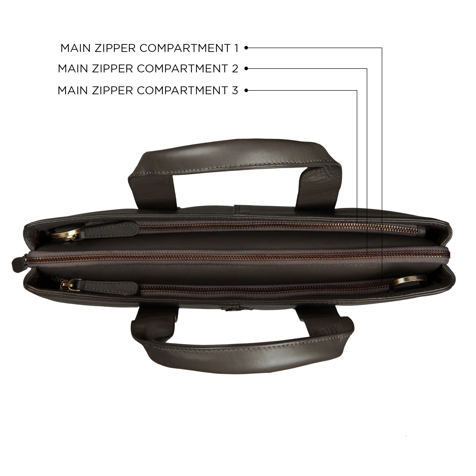 Georgia Collection | Genuine Leather Laptop / Office Bag For Men | Fit