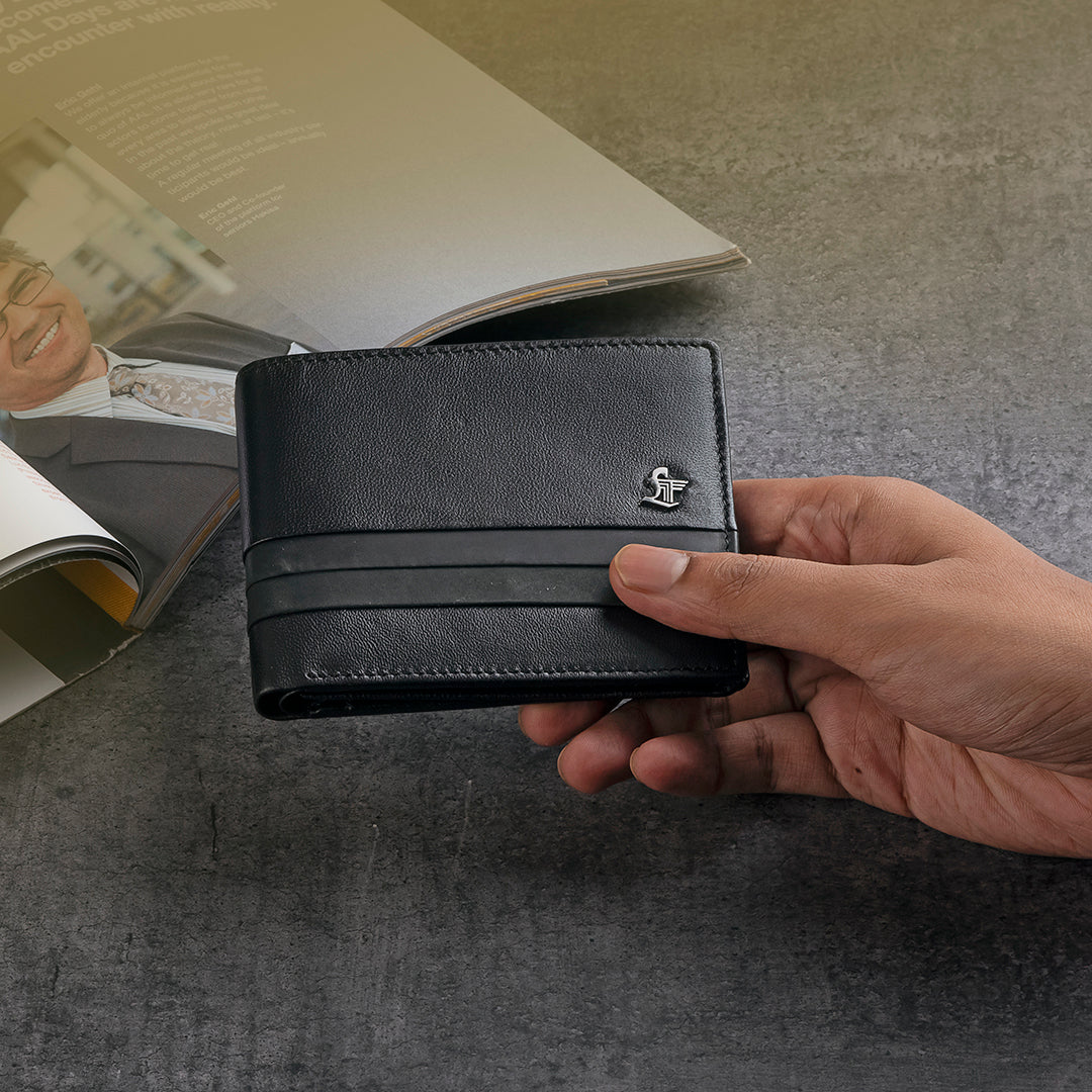 Buy Bifold Men’s Leather Wallet in Black – Leather Talks
