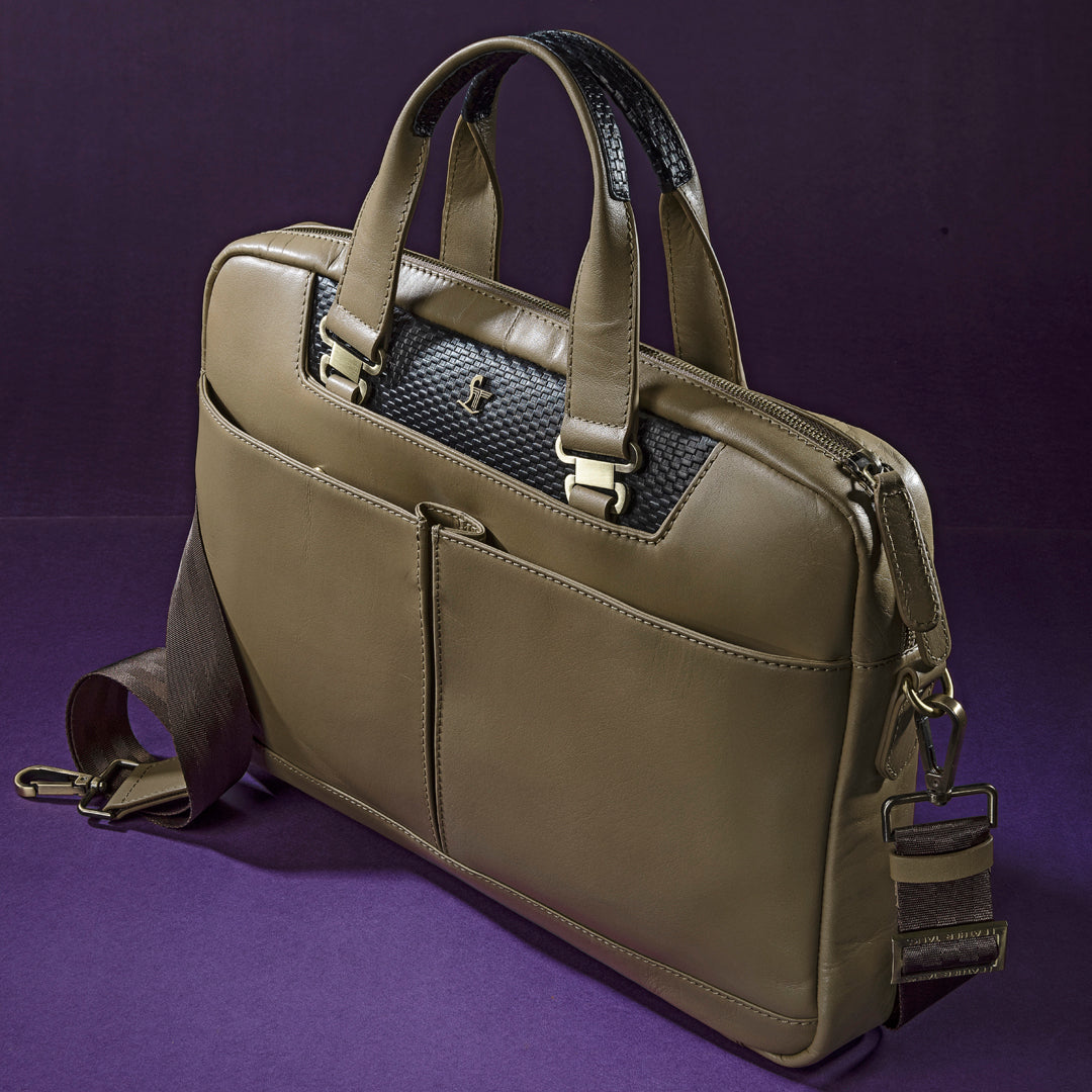 Genuine Leather Folio Bag for Men