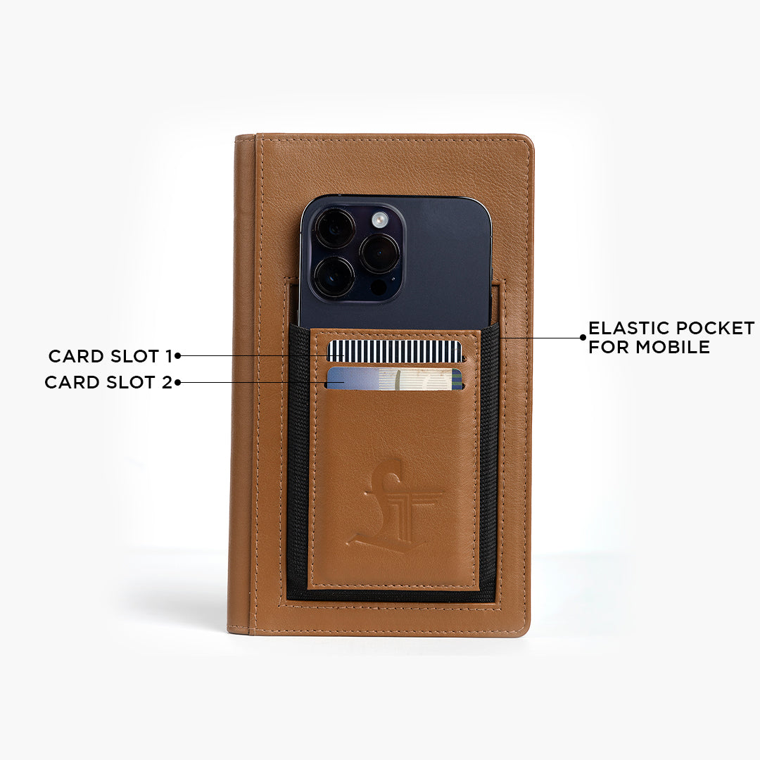 Leather Diary|Refillable Luxury Leather Journal|Notebook cover Brown ...