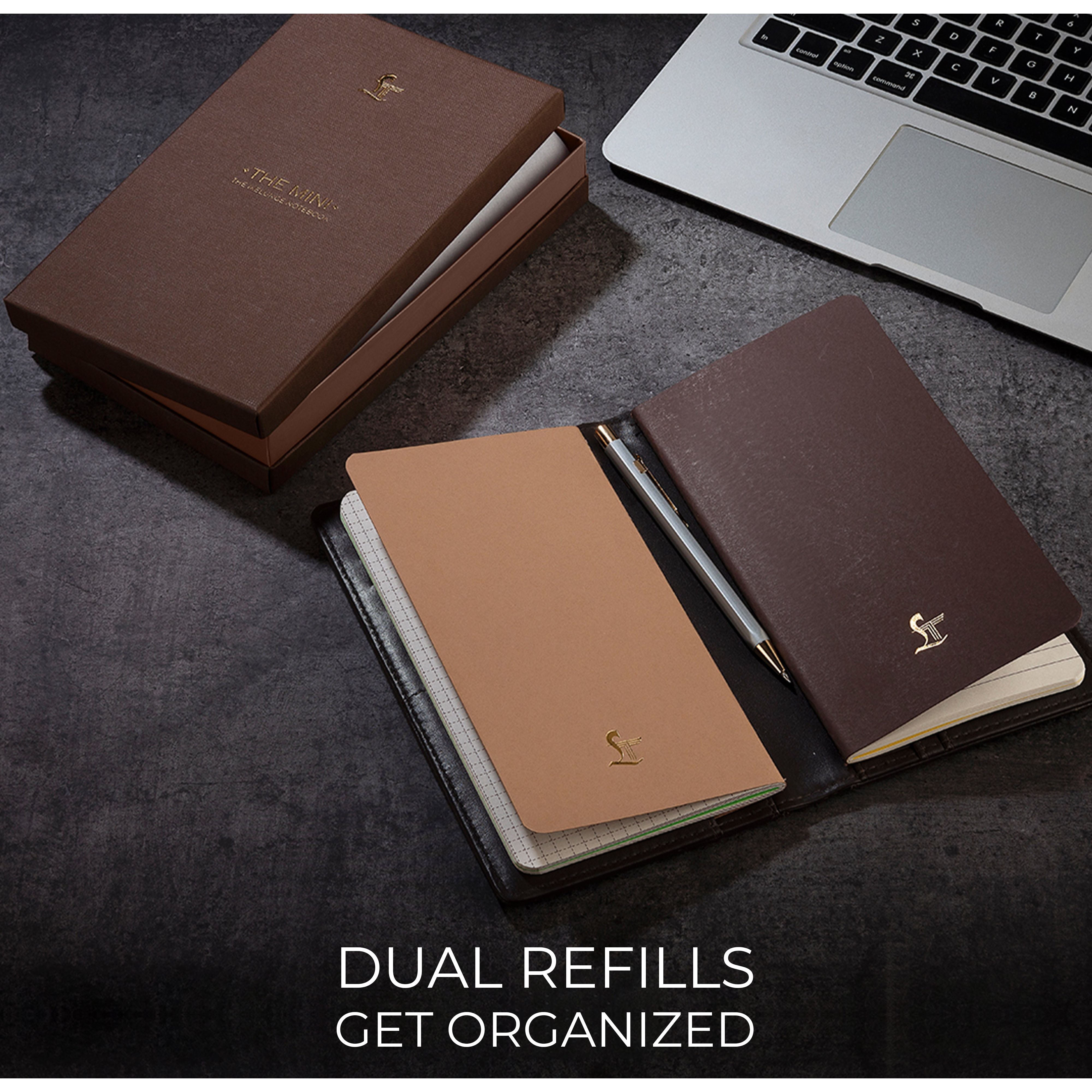 Leather Diary|Refillable Luxury Leather Journal|Notebook Cover Brown ...