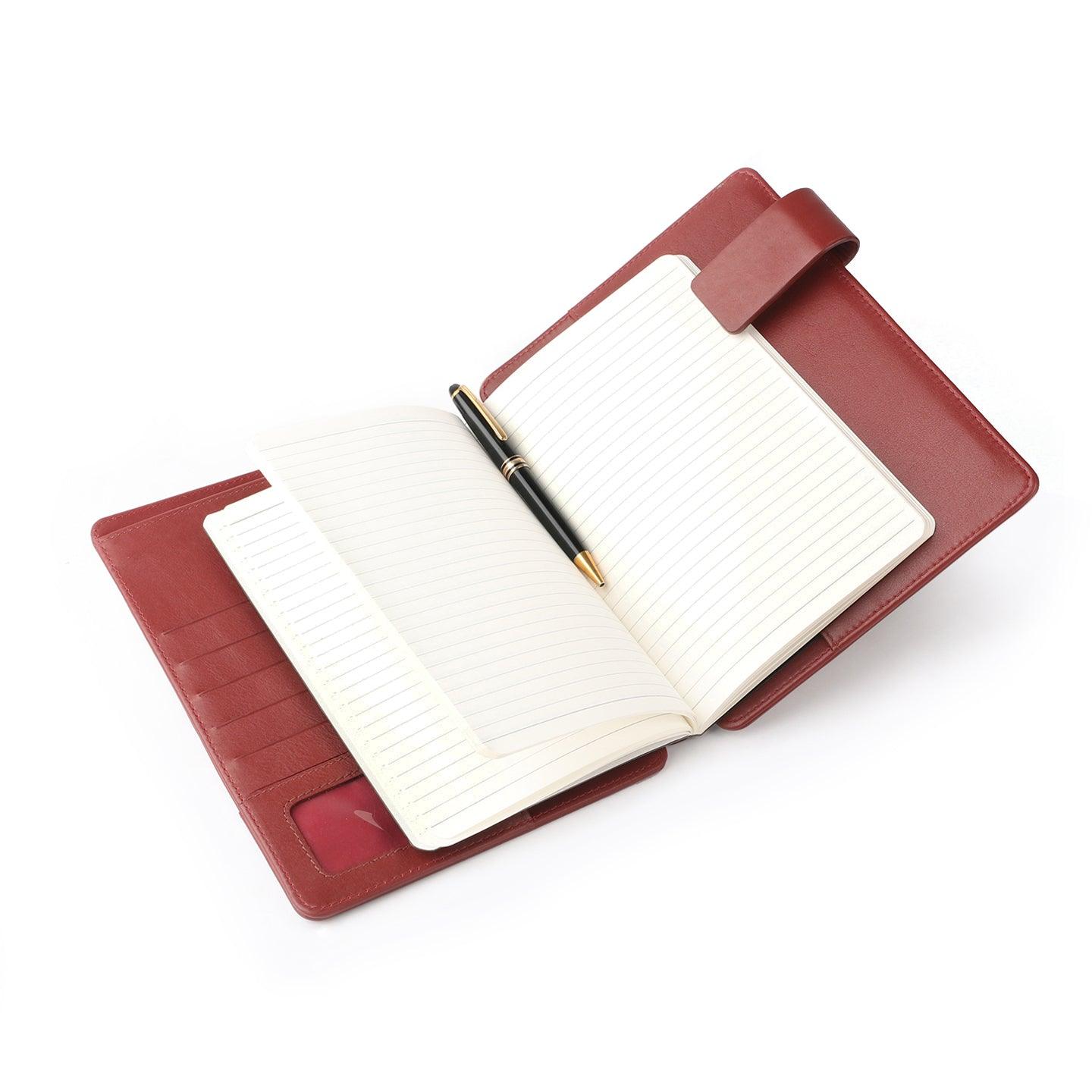 Leather Notebooks| WFH accessories| Multi utility Leather Notebook ...