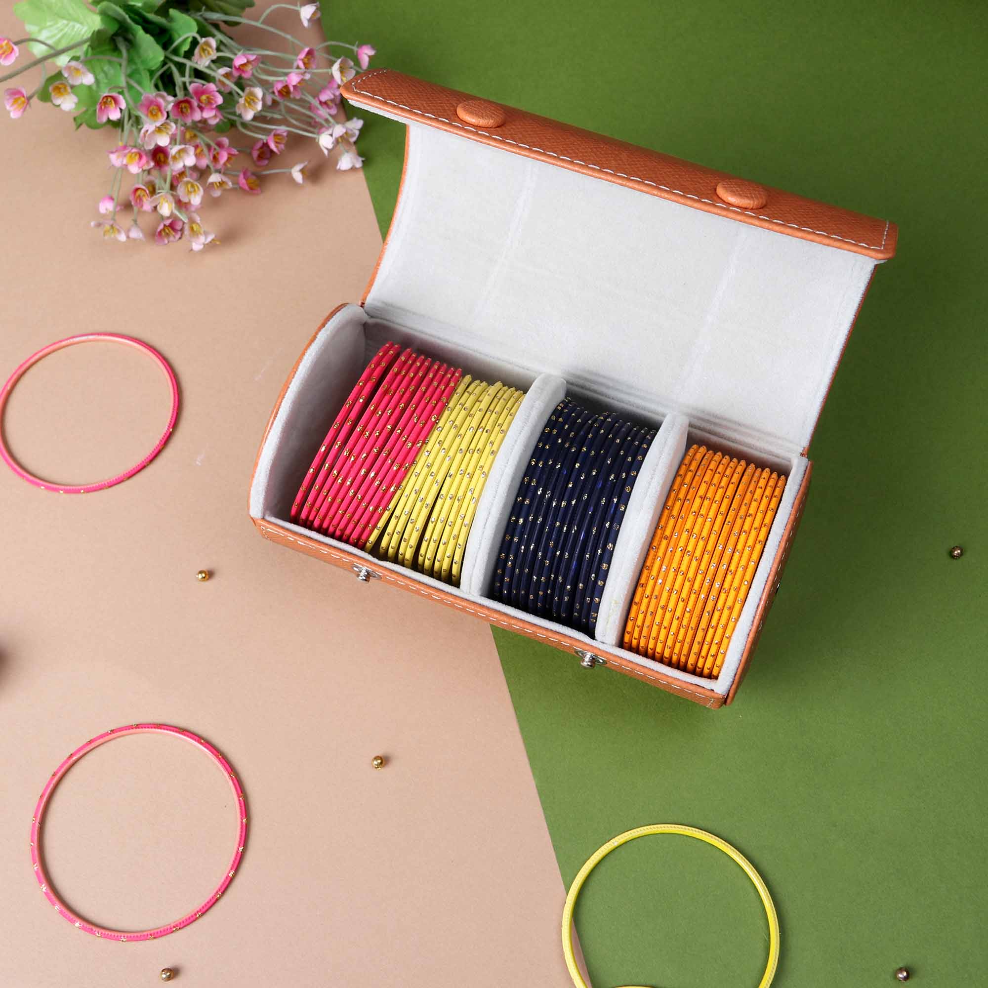 Bangle Storage Box For Bride | Genuine Leather | Leather Talks
