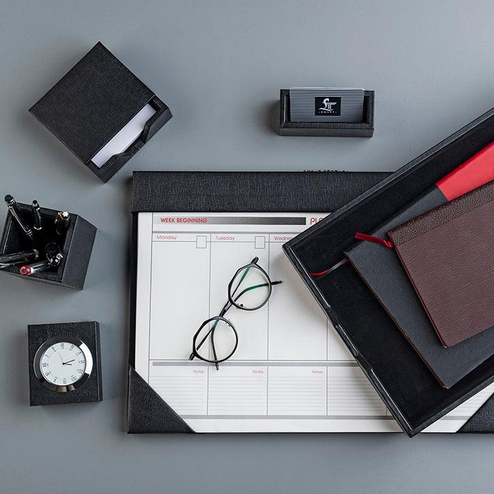 Desktop Planner Set II I Genuine Leather Desktop Planner set for office ...